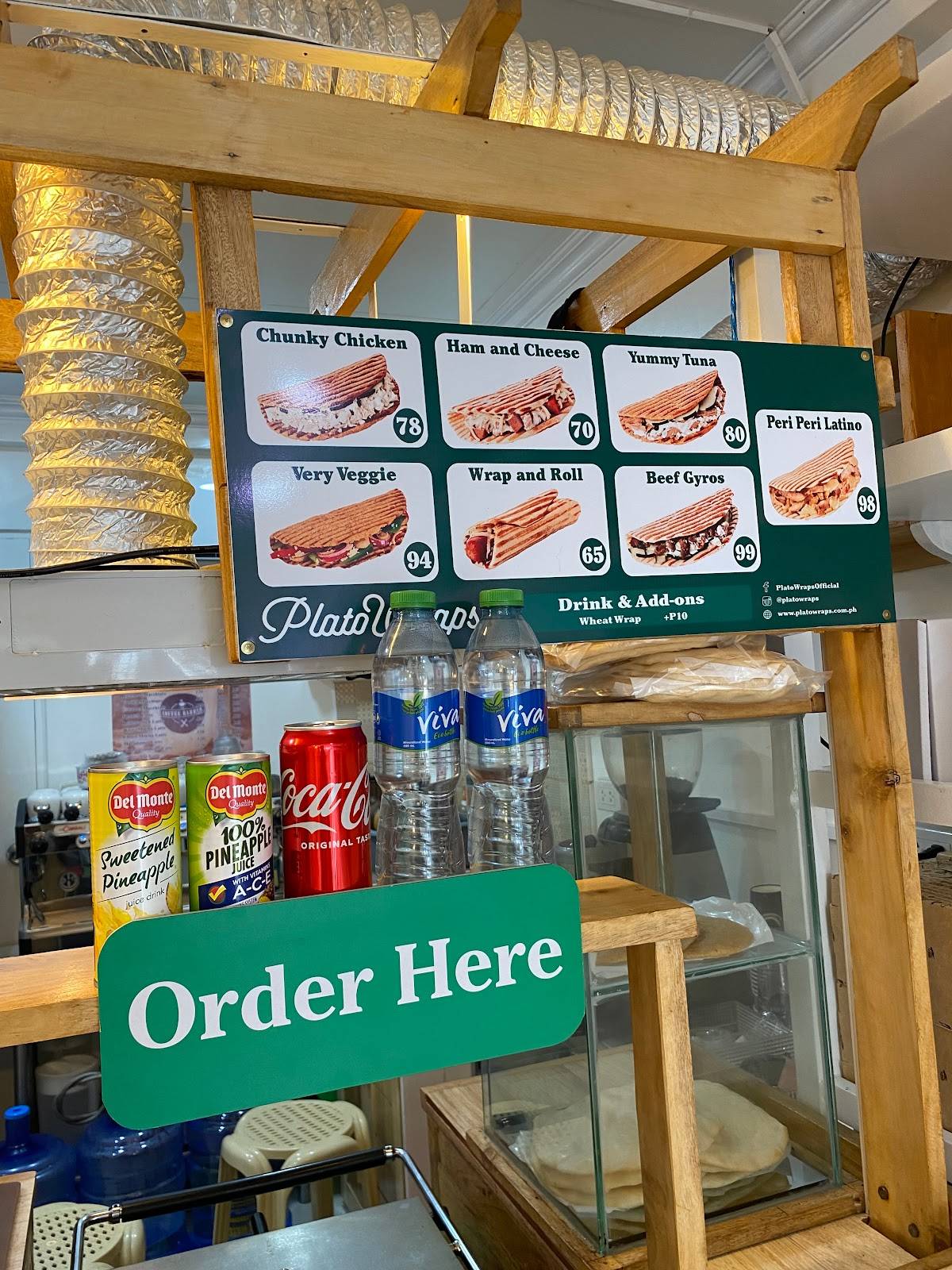 Carta de Plato Wraps, San Fernando