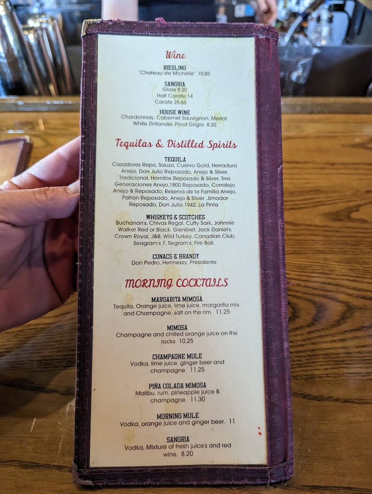 Menu at Rancho Rustico Restaurant, Tucson, E Old Vail Rd