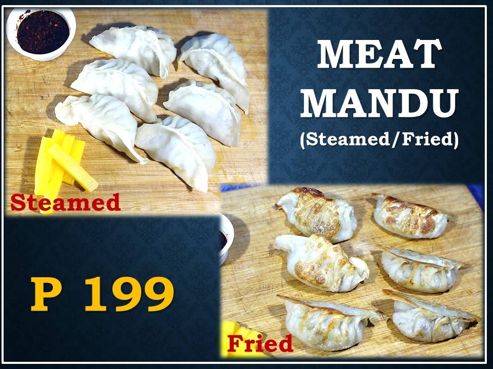 Menu at SODAM restaurant, Bacolod, Lacson St