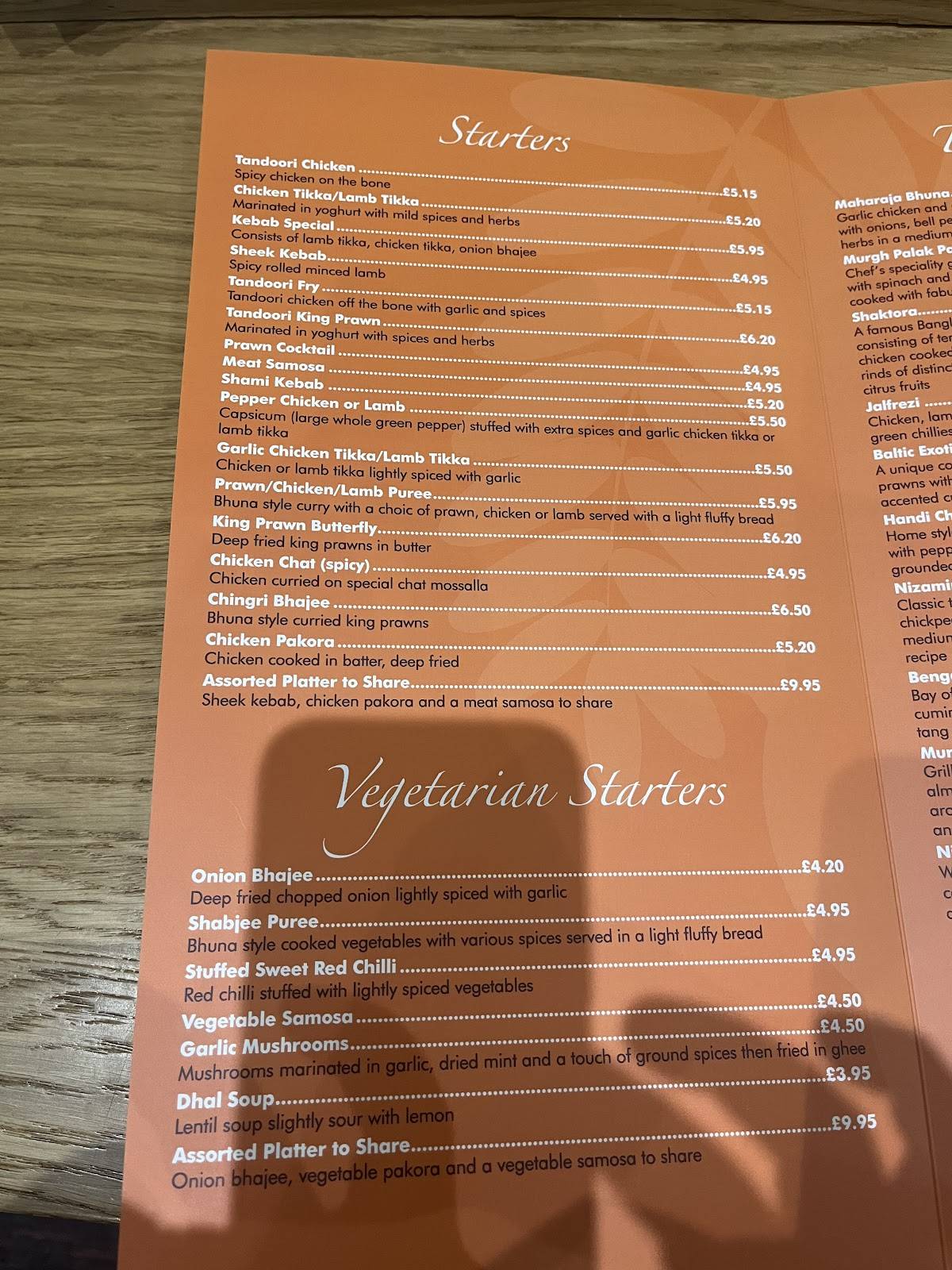 Menu at Tamarind Restaurant & Bar Tredegar, Tredegar