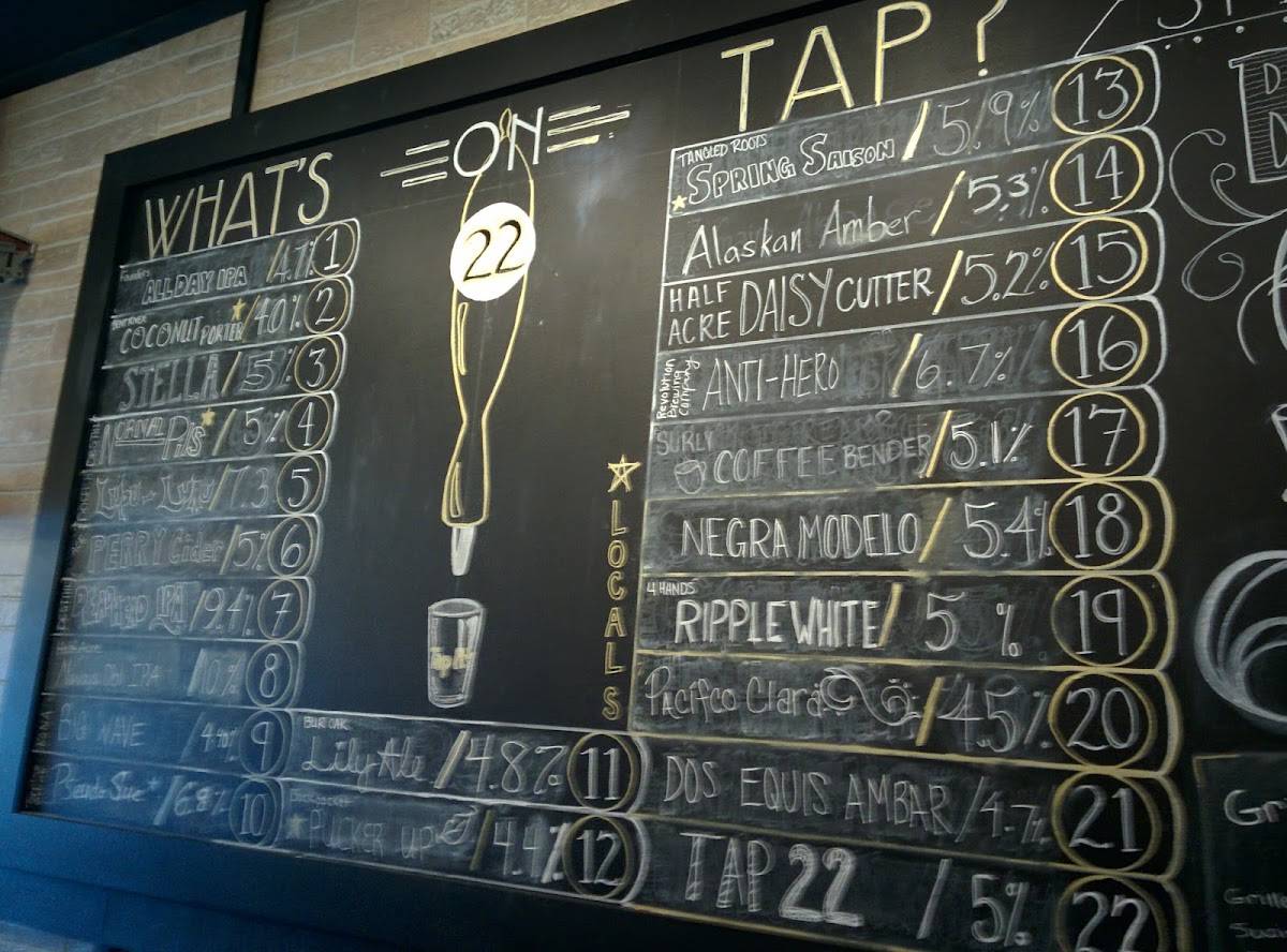 Menu at Tap 22 Grill & Bar, Silvis