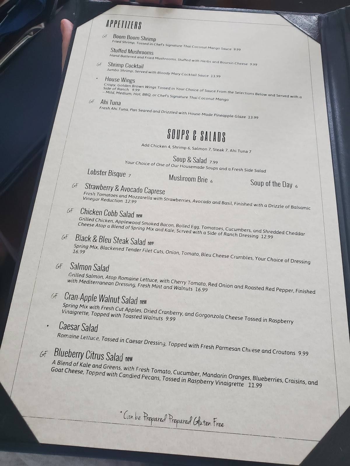 Menu at The Legacy Restaurant at Nancy Lopez Country Club, The Villages ...