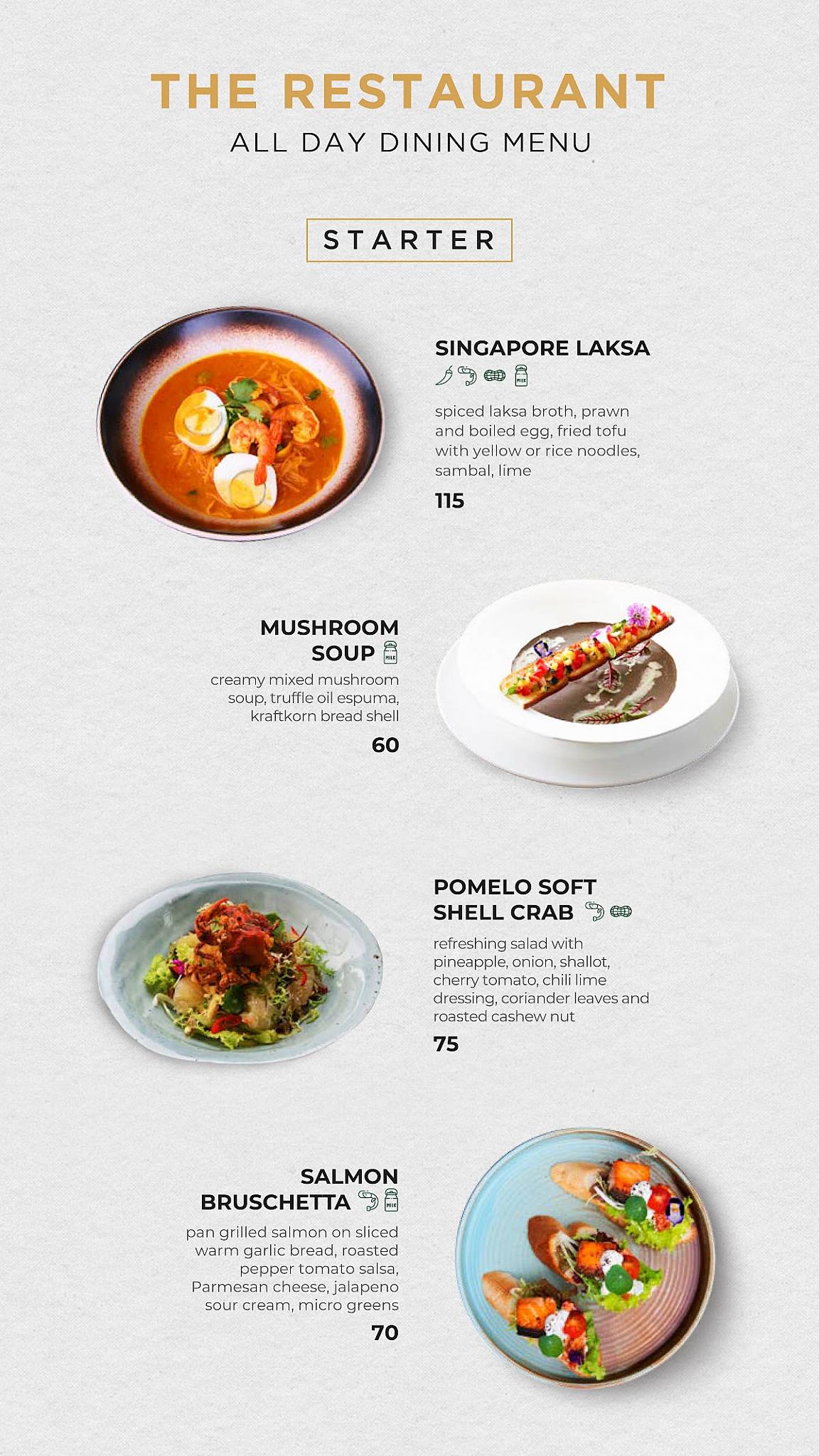 Menu at The Restaurant - Padma Hotel Bandung, Bandung
