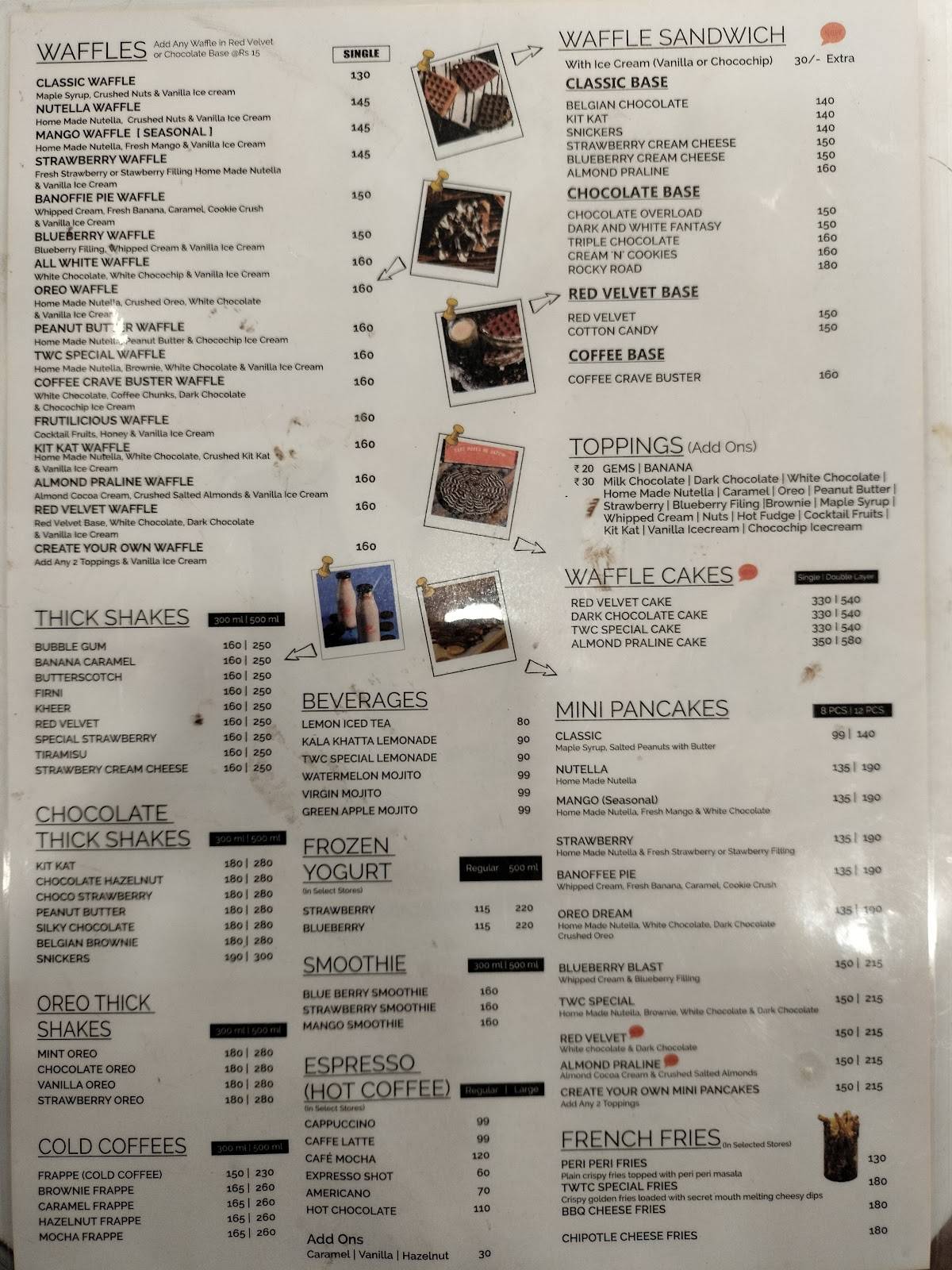 Menu at The waffle co., Ghaziabad, shop num 07 ground floor