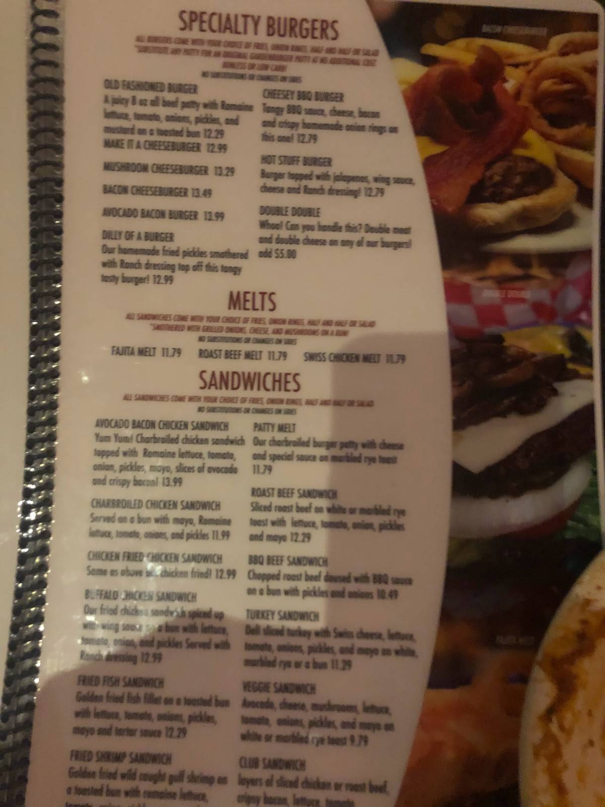 Menu at Vermillion Restaurant and Watering Hole, Brownsville