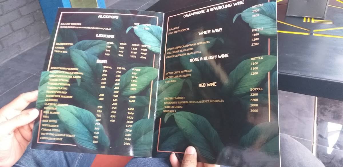 Menu at JALWA Rooftop, Kota