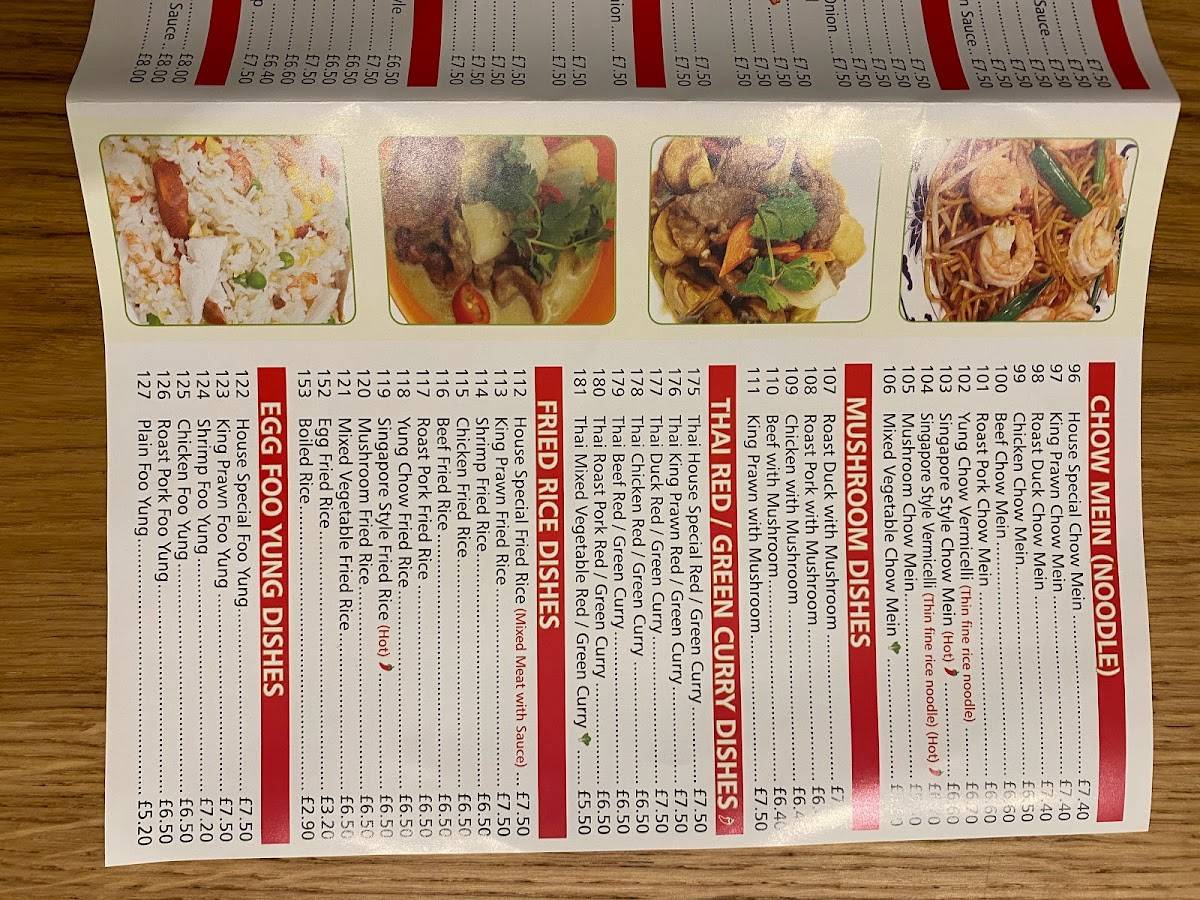 Menu at River View Chinese Restaurant, Cowbridge
