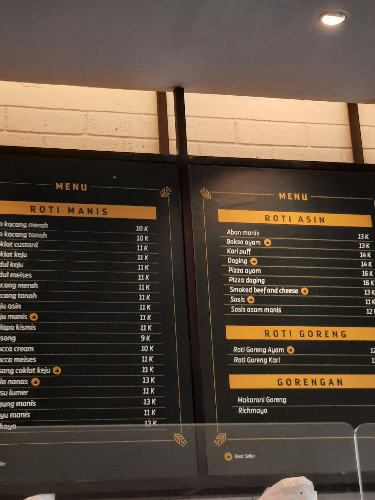 Menu at Roti Kebanggaan Gading Serpong Beryl restaurant, Cihuni
