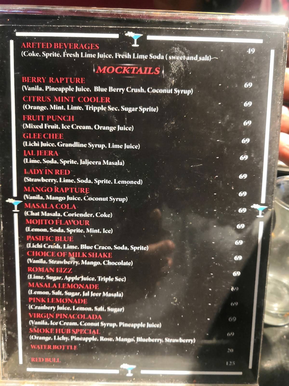Menu at SMOKE HUB BARBEQUE - T.NAGAR, Chennai