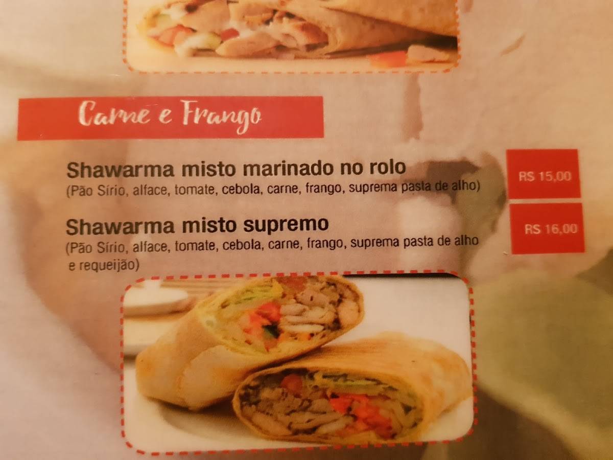 Menu em Shawarma Brasil Kebaberia restaurante, Brasília
