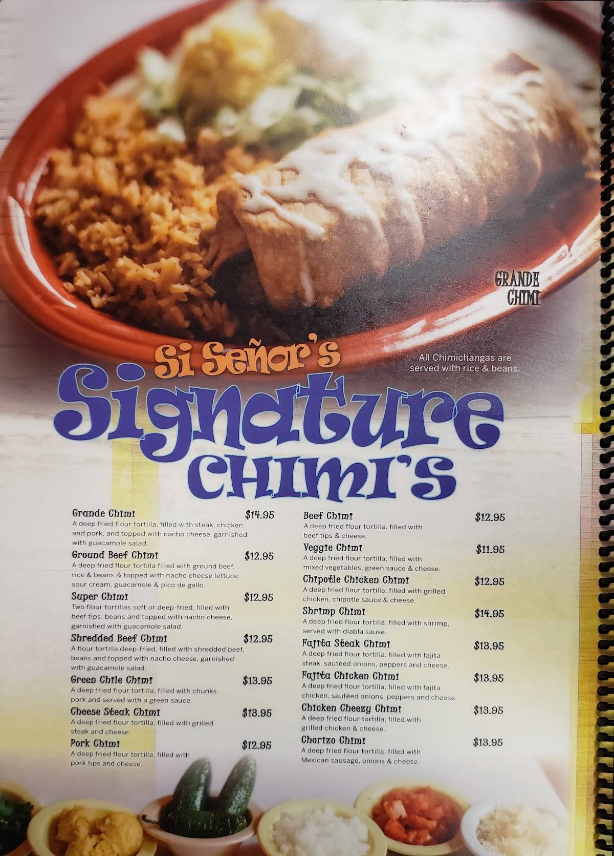 Menu at Si Señor Mexican Bar & Grill, Arnold