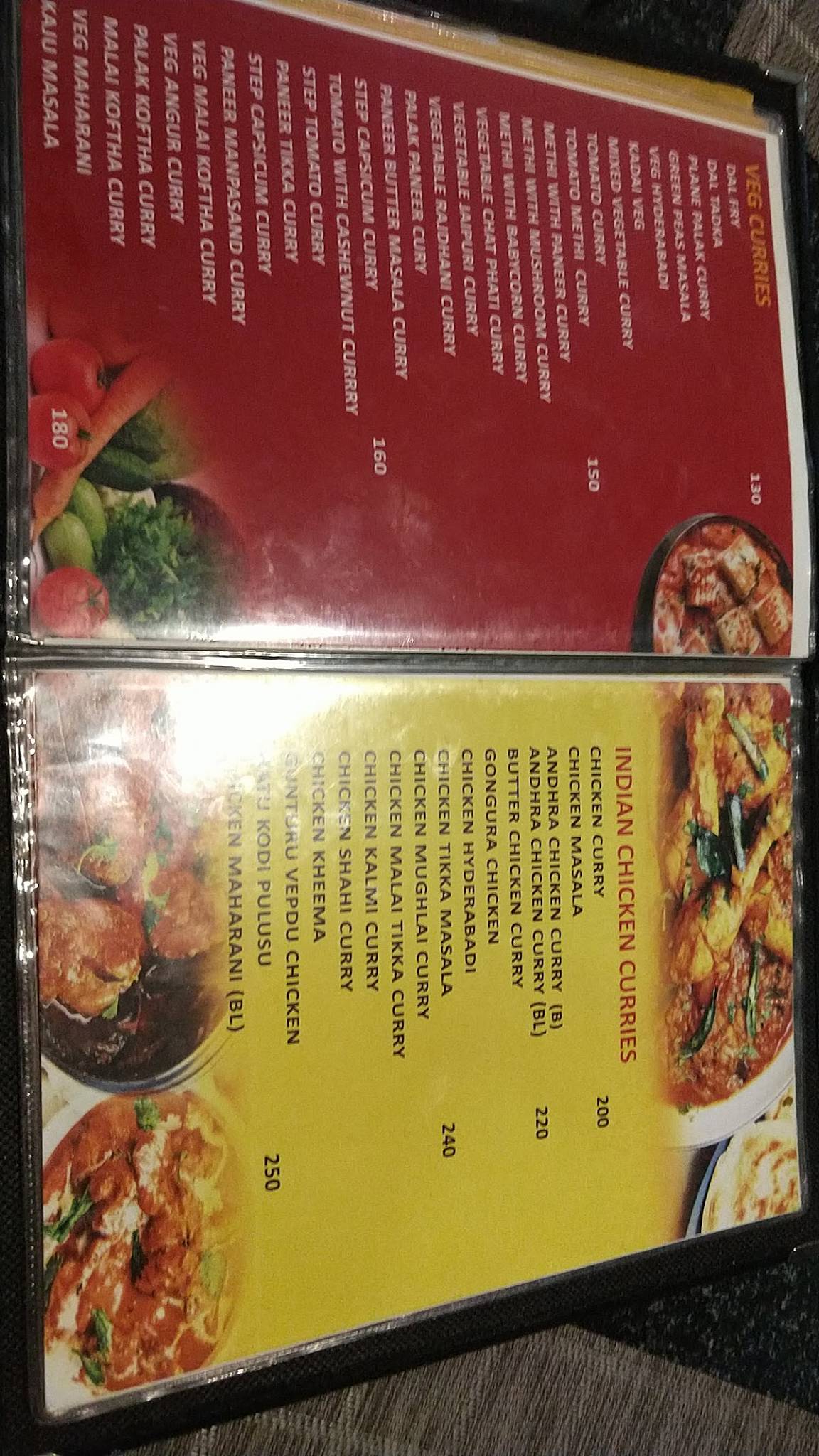 Menu at HOTEL VIVERA GRAND, Sindhanur