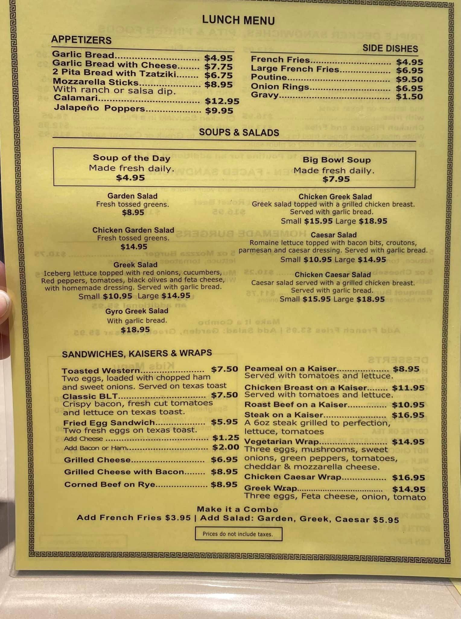 Menu at LAKI'S Family Restaurant, Smithville