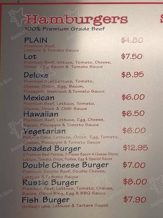 Menu at South Morang Fish and Chips fast food, South Morang