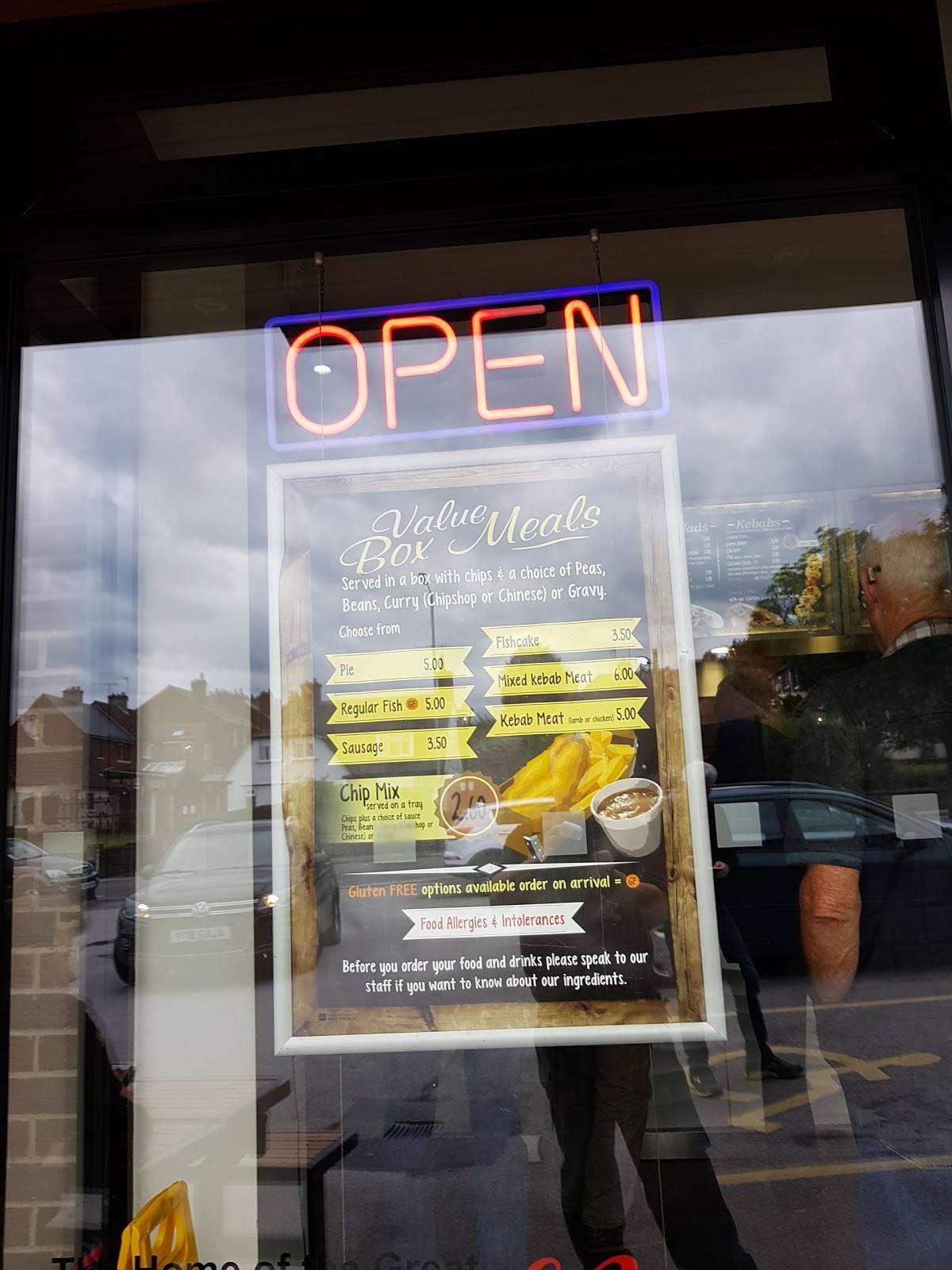 Menu at Chesters restaurant, Chesterfield, 151 Sheffield Rd