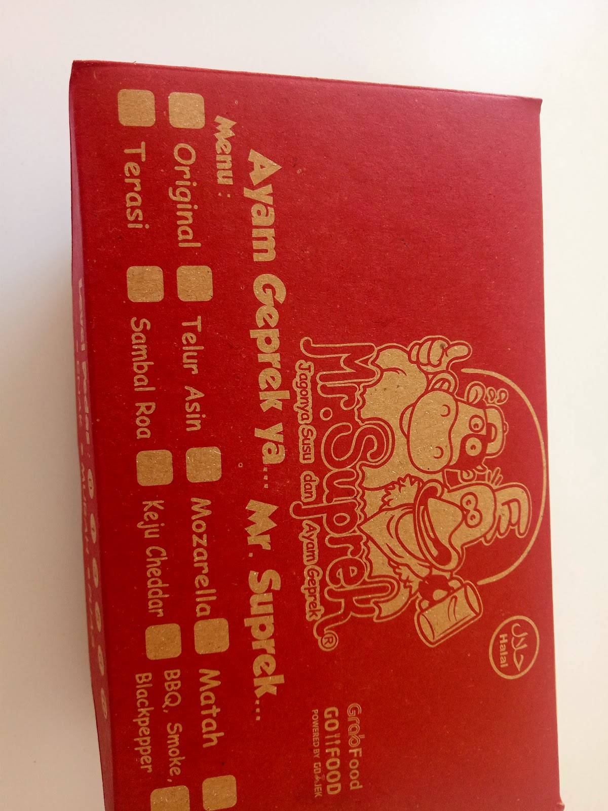Carta del restaurante Ayam Geprek Mr Suprek Ubaya, Surabaya
