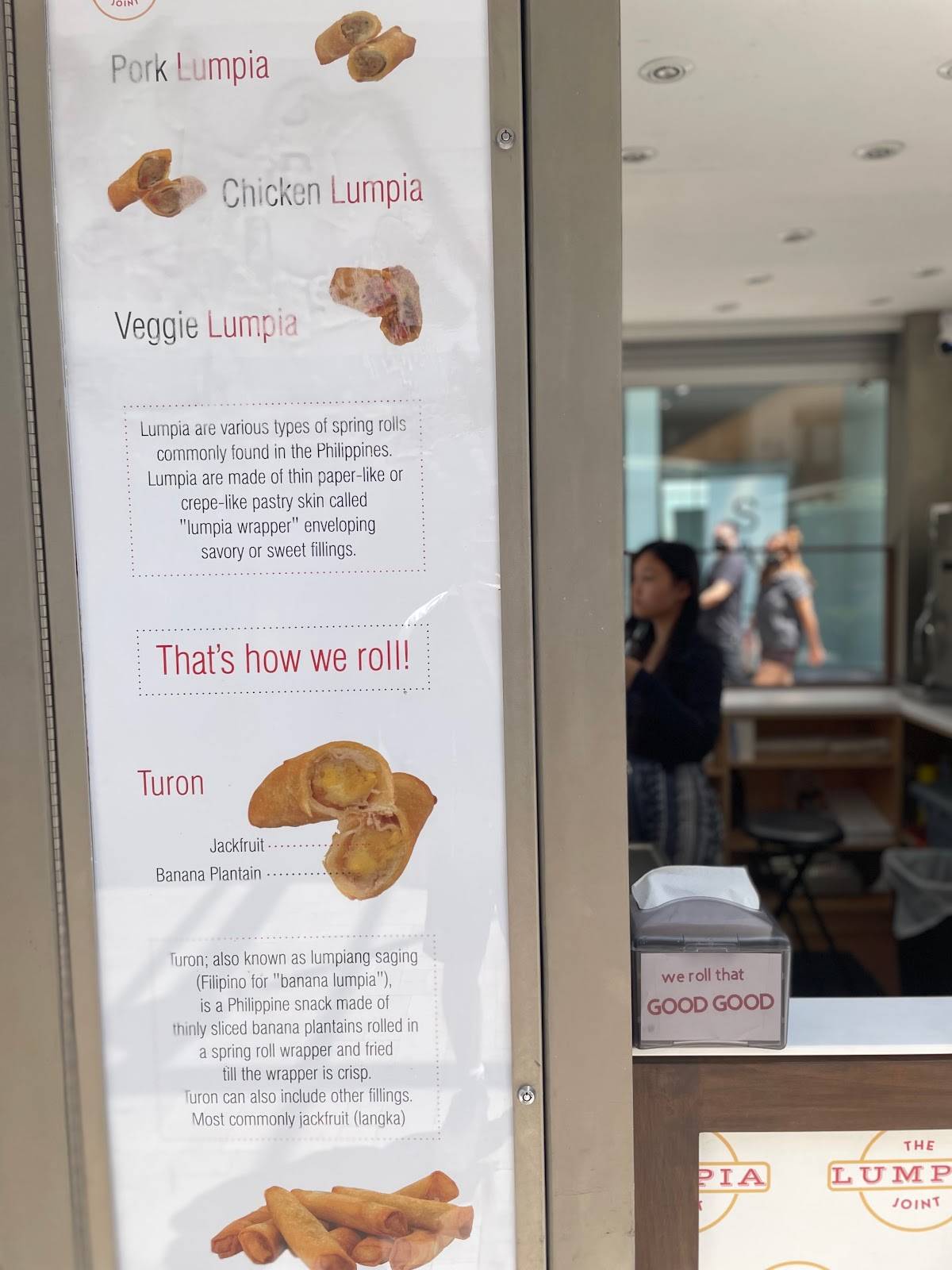 Menu at THE LUMPIA JOINT restaurant, San Diego