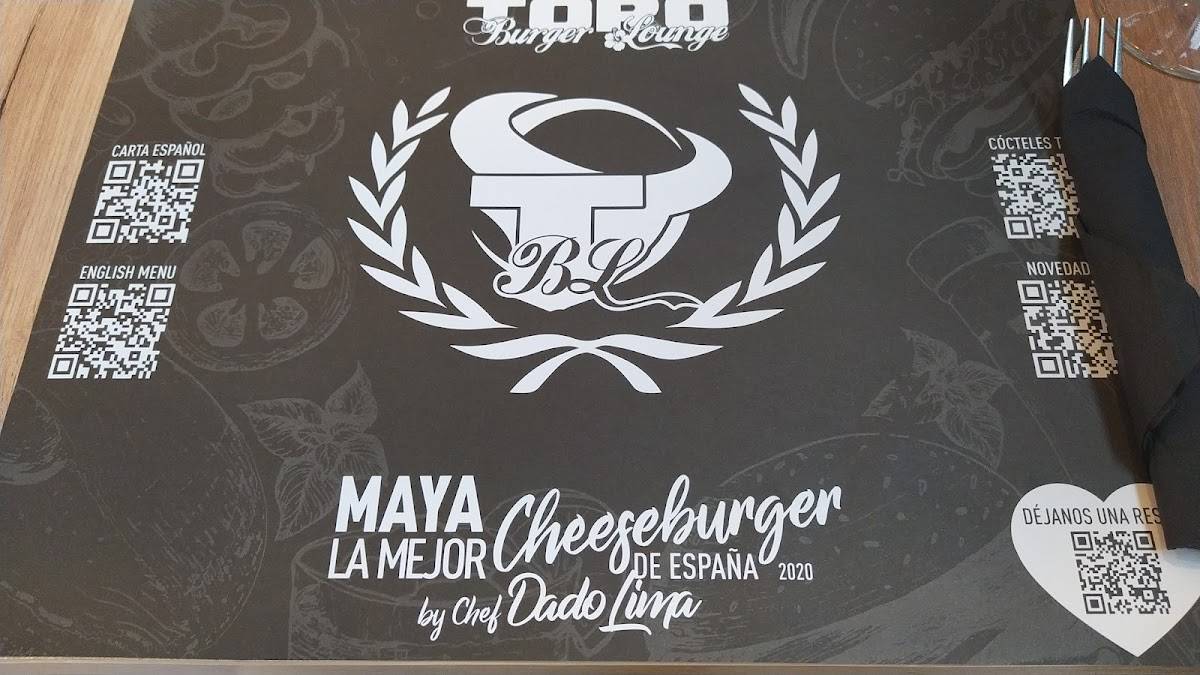 Carta del restaurante TORO BURGER VALENCIA, Valencia