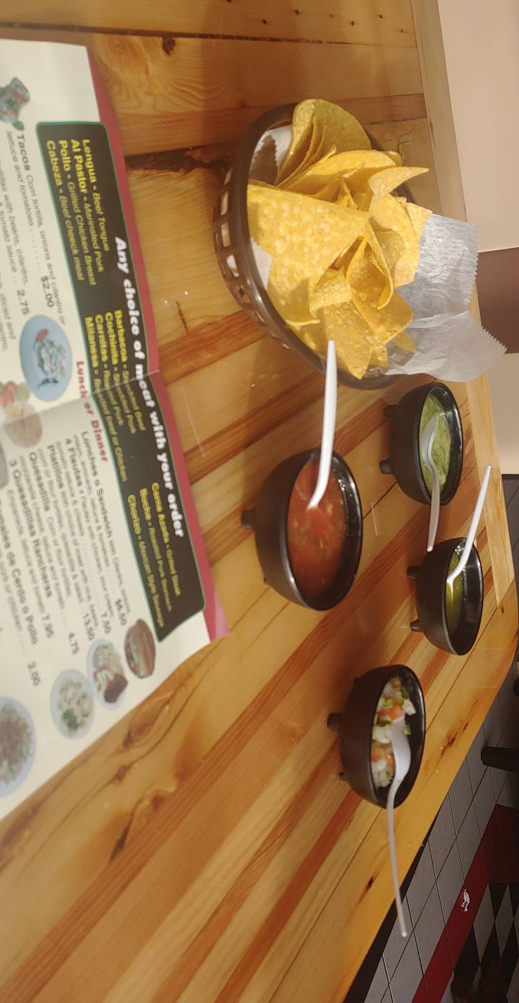 Menu at Tacos Mi Nacho restaurant, Meriden