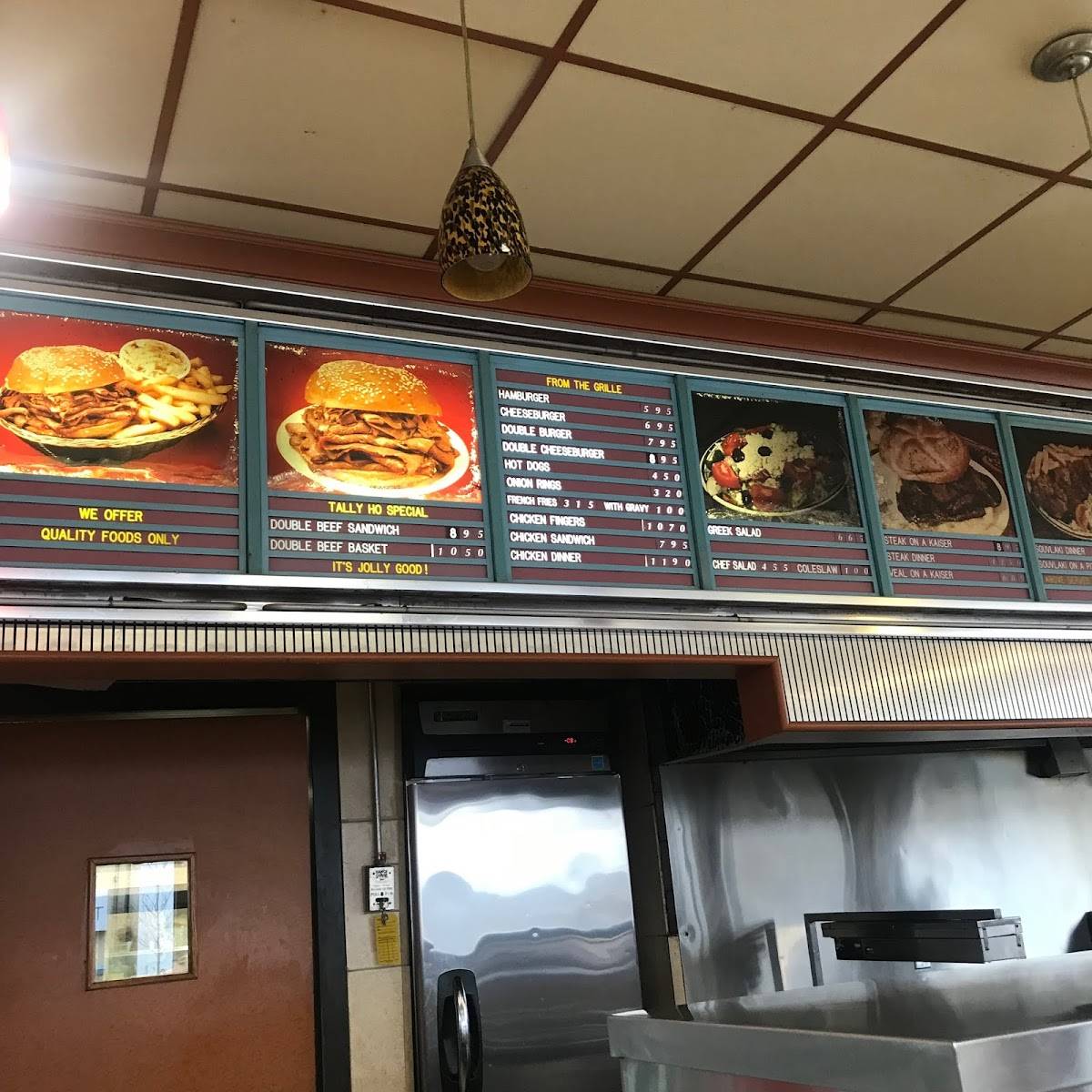 Menu at Tally Ho Restaurant, Hamilton