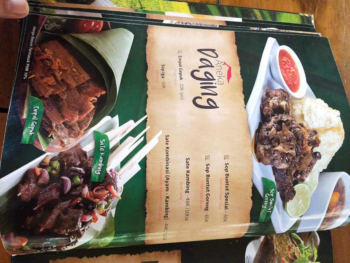 Menu at Waroeng Sunda Restaurant Talaga Bestari, Indonesia, Jl. Jungle ...