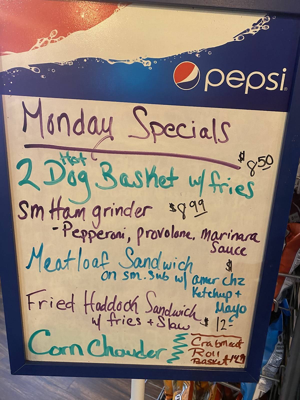 Menu at Ted's Trackside Grill restaurant, Winthrop
