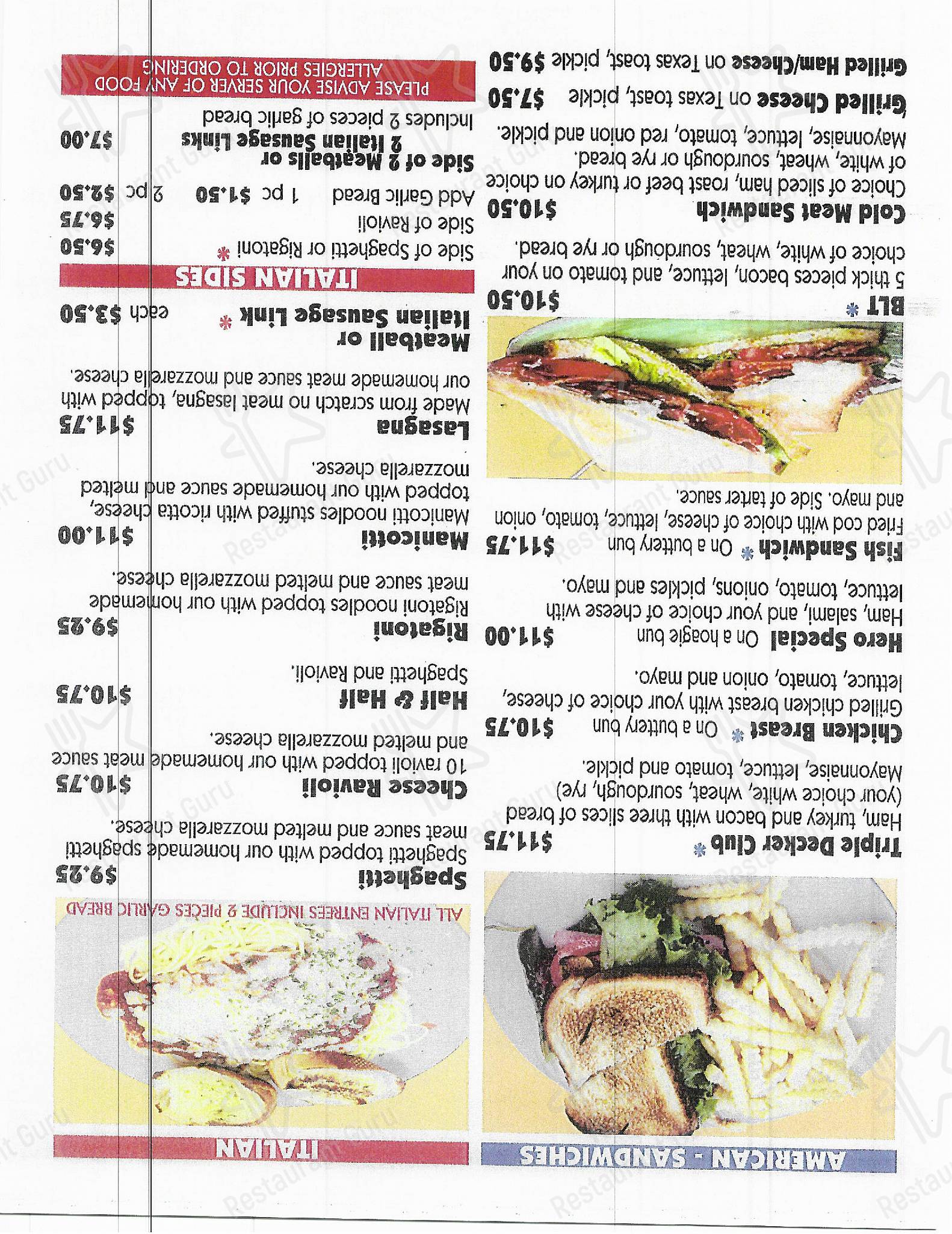 Menu at Ted'z Place Restaurant and Lounge, Commerce City