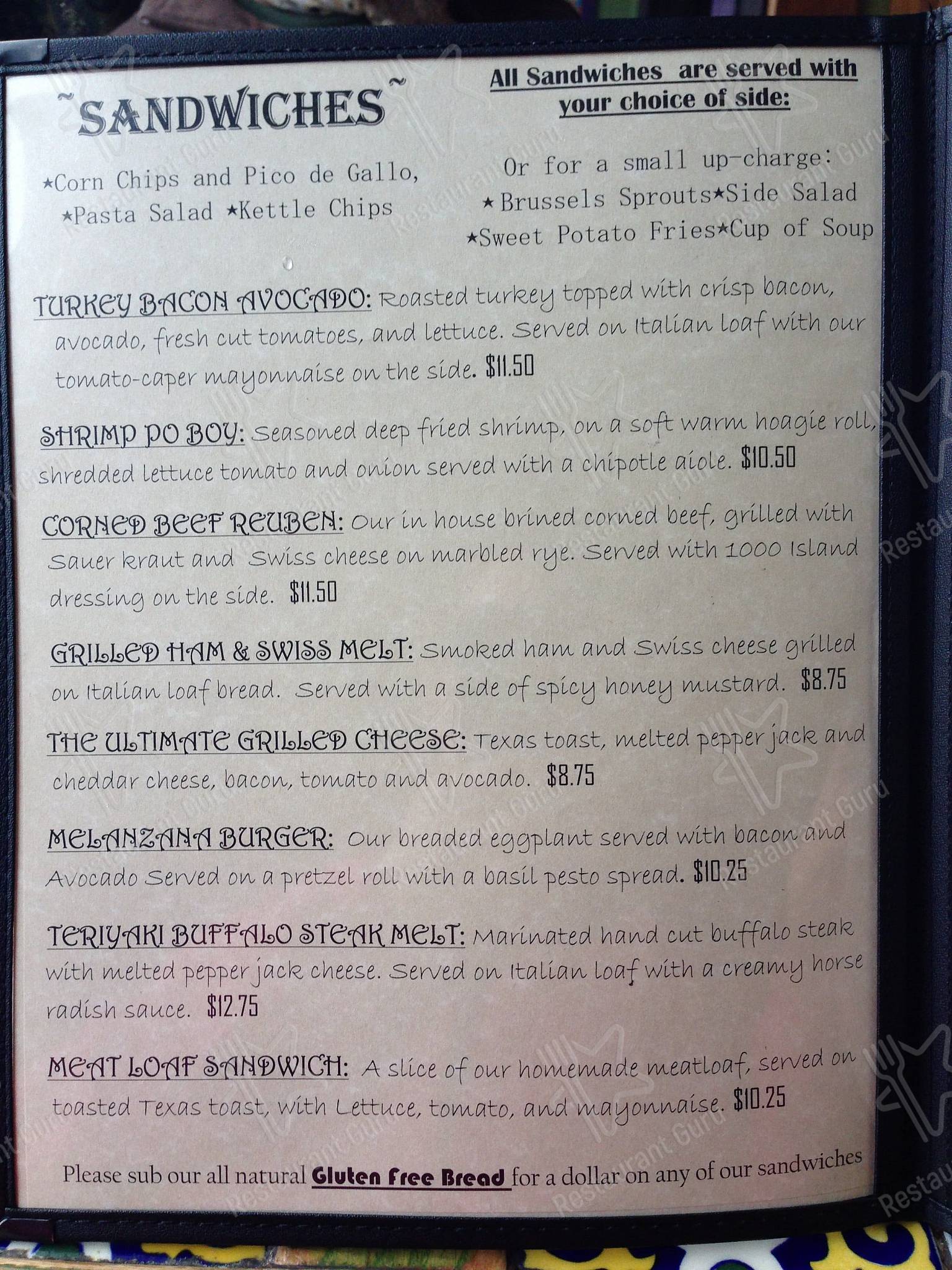 Menu at Tennessee Pass Cafe, Leadville