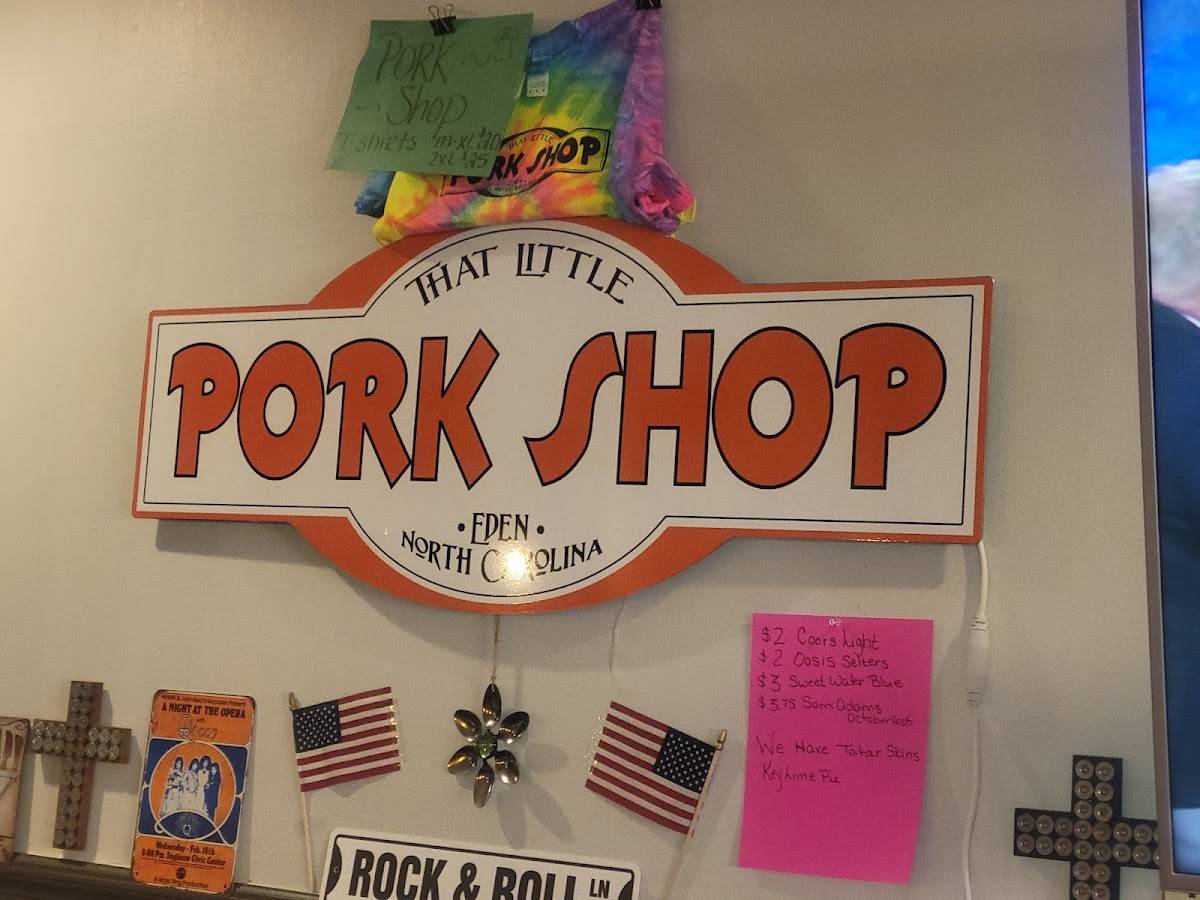 Menu at That Little Pork Shop BBQ, Eden