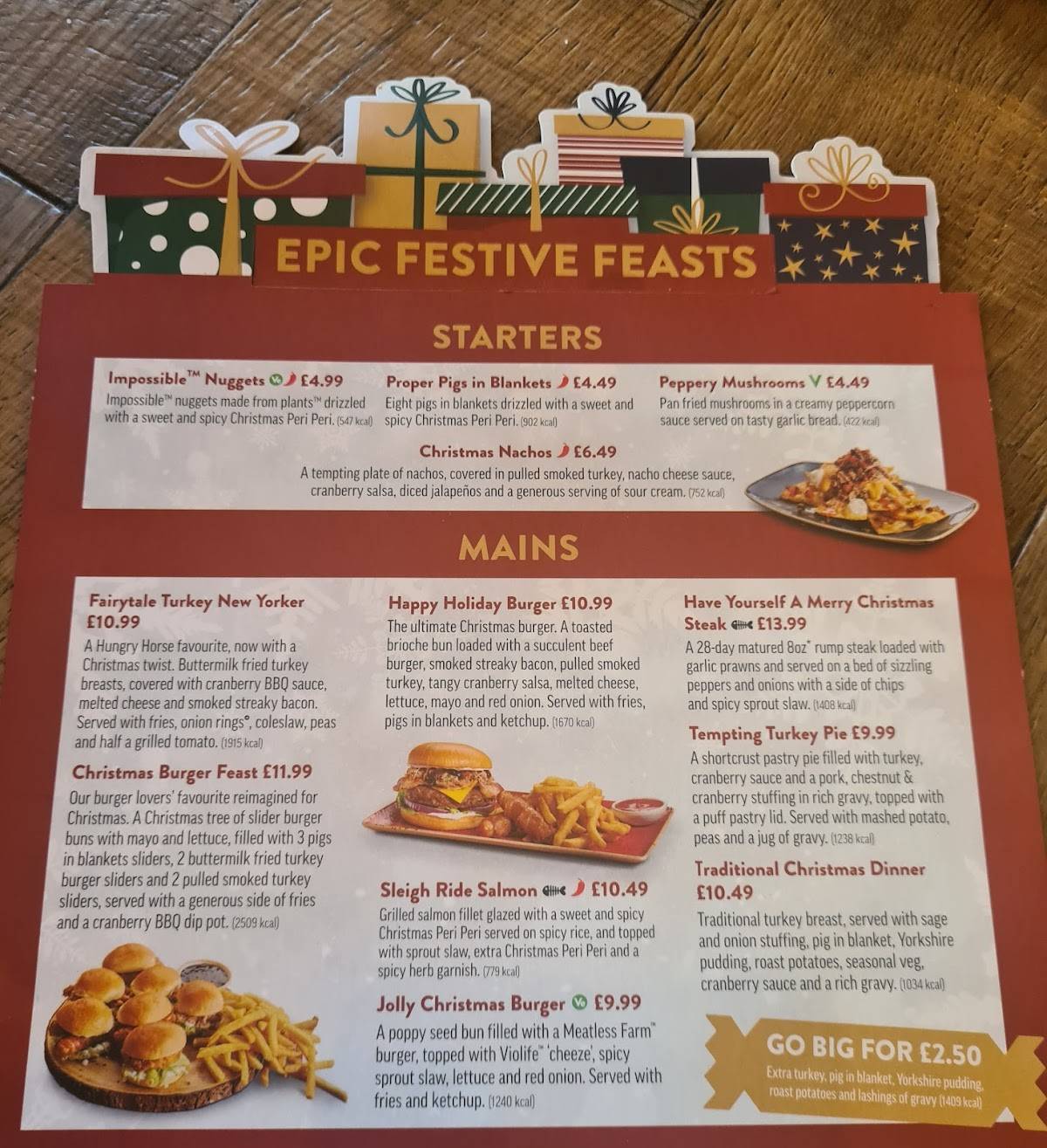 Menu at The Ashley Worksop (Hungry Horse) pub & bar, Worksop