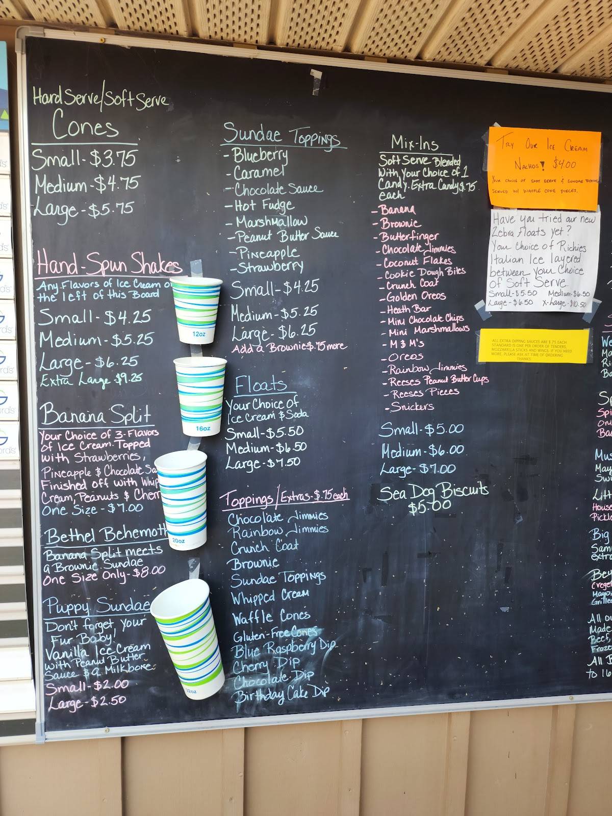 Menu at The Bethel Sugar Shack pizzeria, Bethel