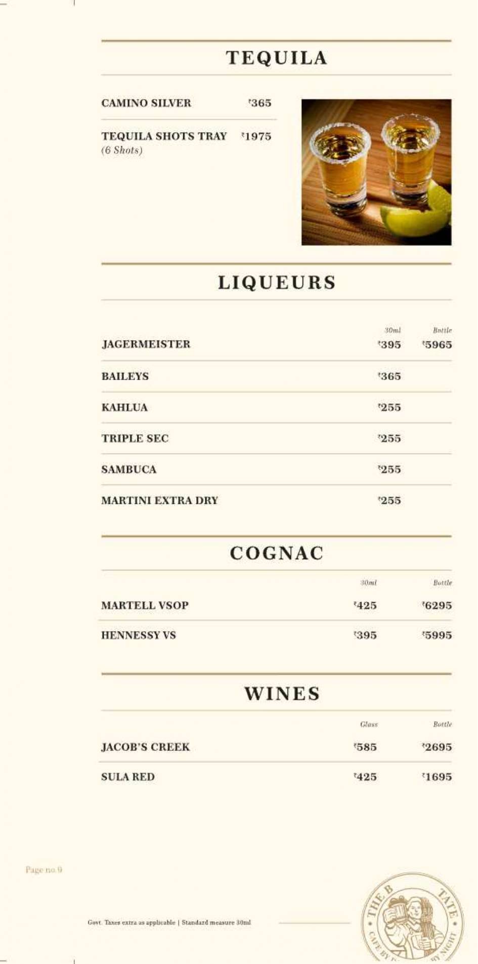 Menu at The Brew Estate Zirakpur, Zirakpur