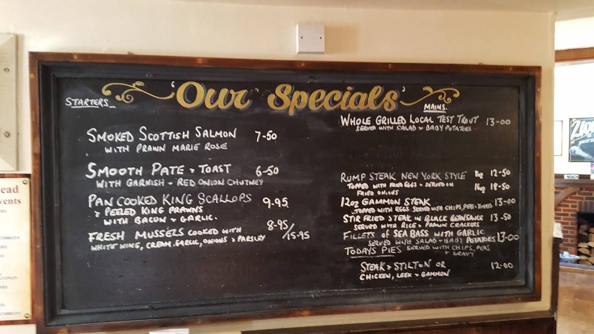 Menu at The Duke on the Test pub & bar, Romsey