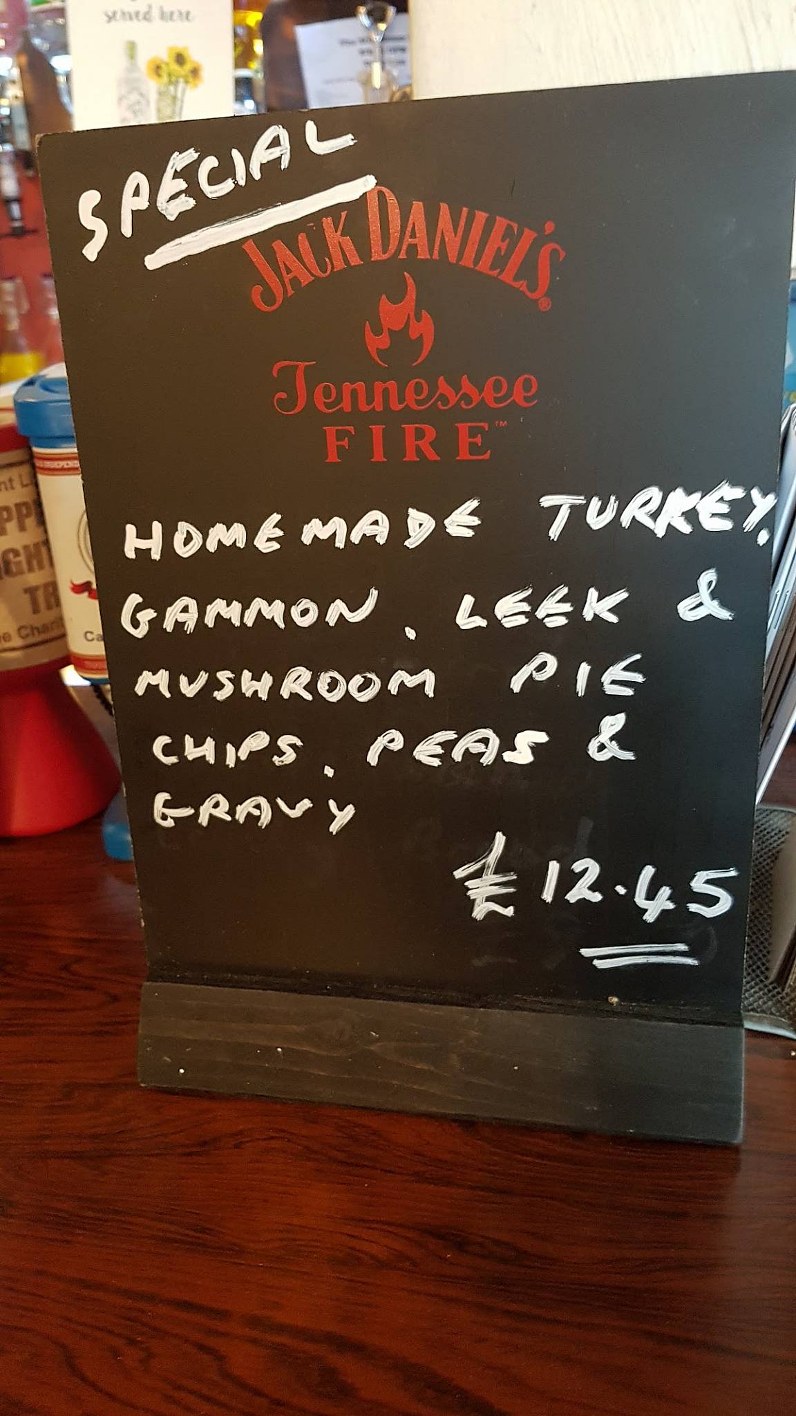 Menu at The Hill House Inn cafe, Happisburgh
