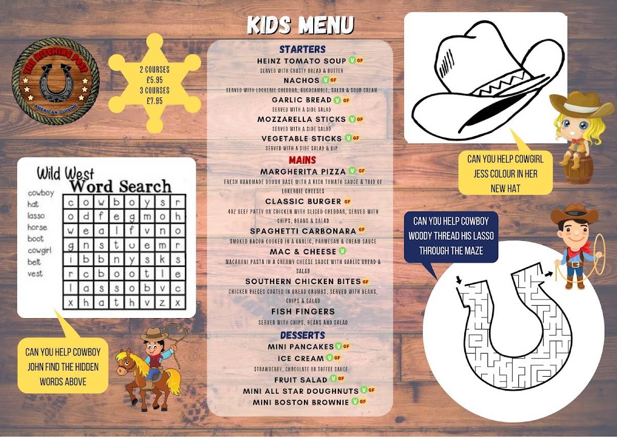 Menu at The Hitching Post - DG1 2EQ restaurant, Dumfries
