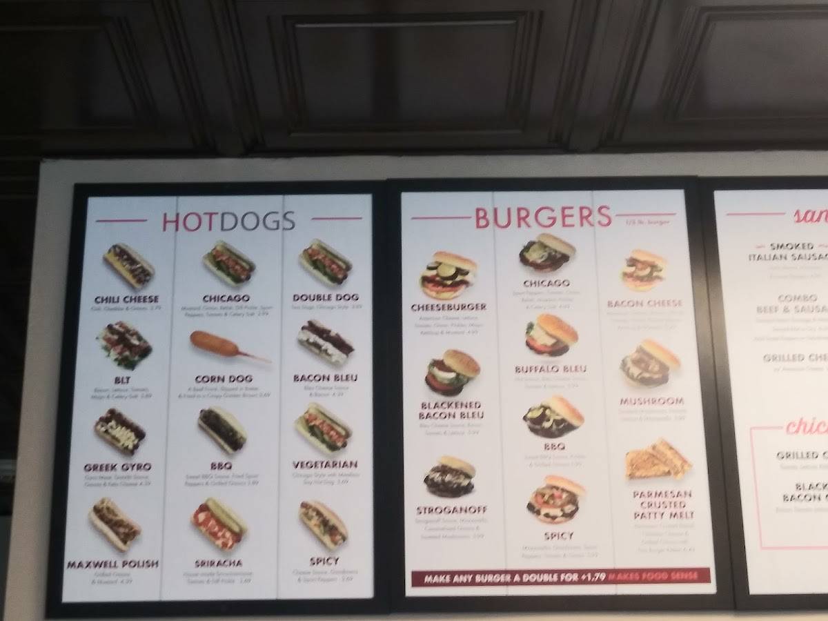 Menu at The Hot Dog Company fast food, La Grange