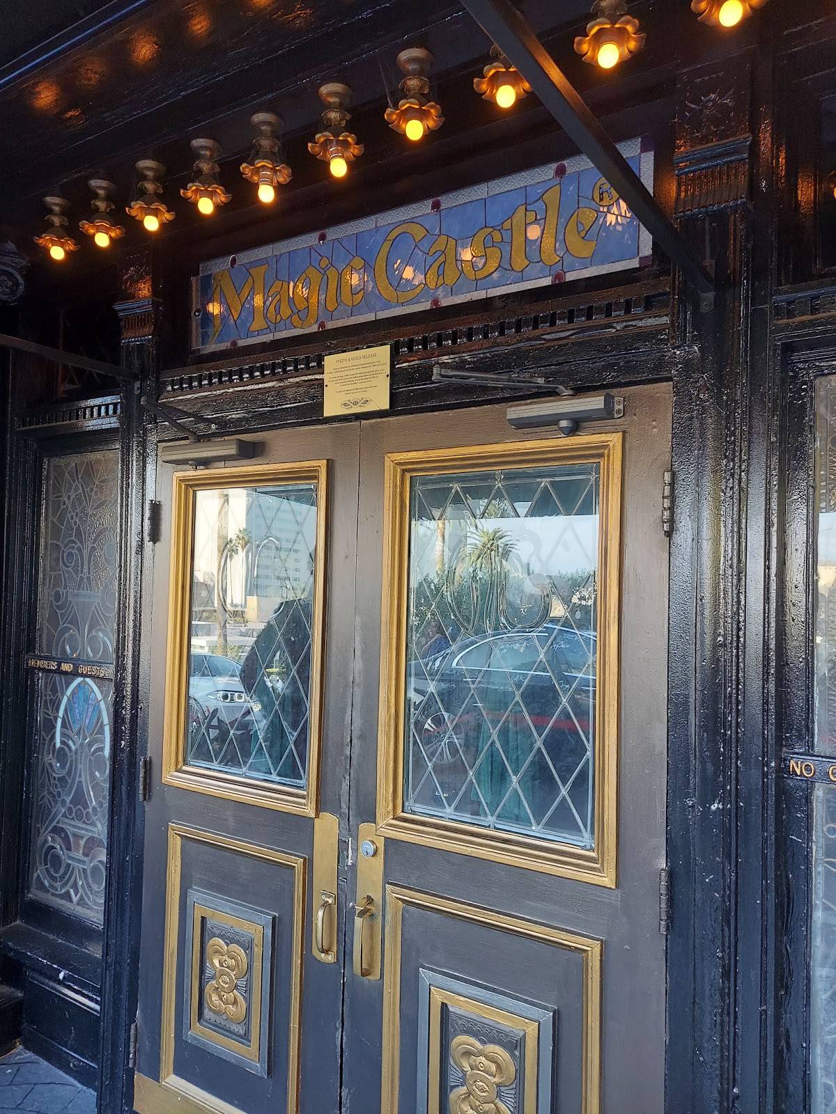 Menu at The Magic Castle club, Los Angeles