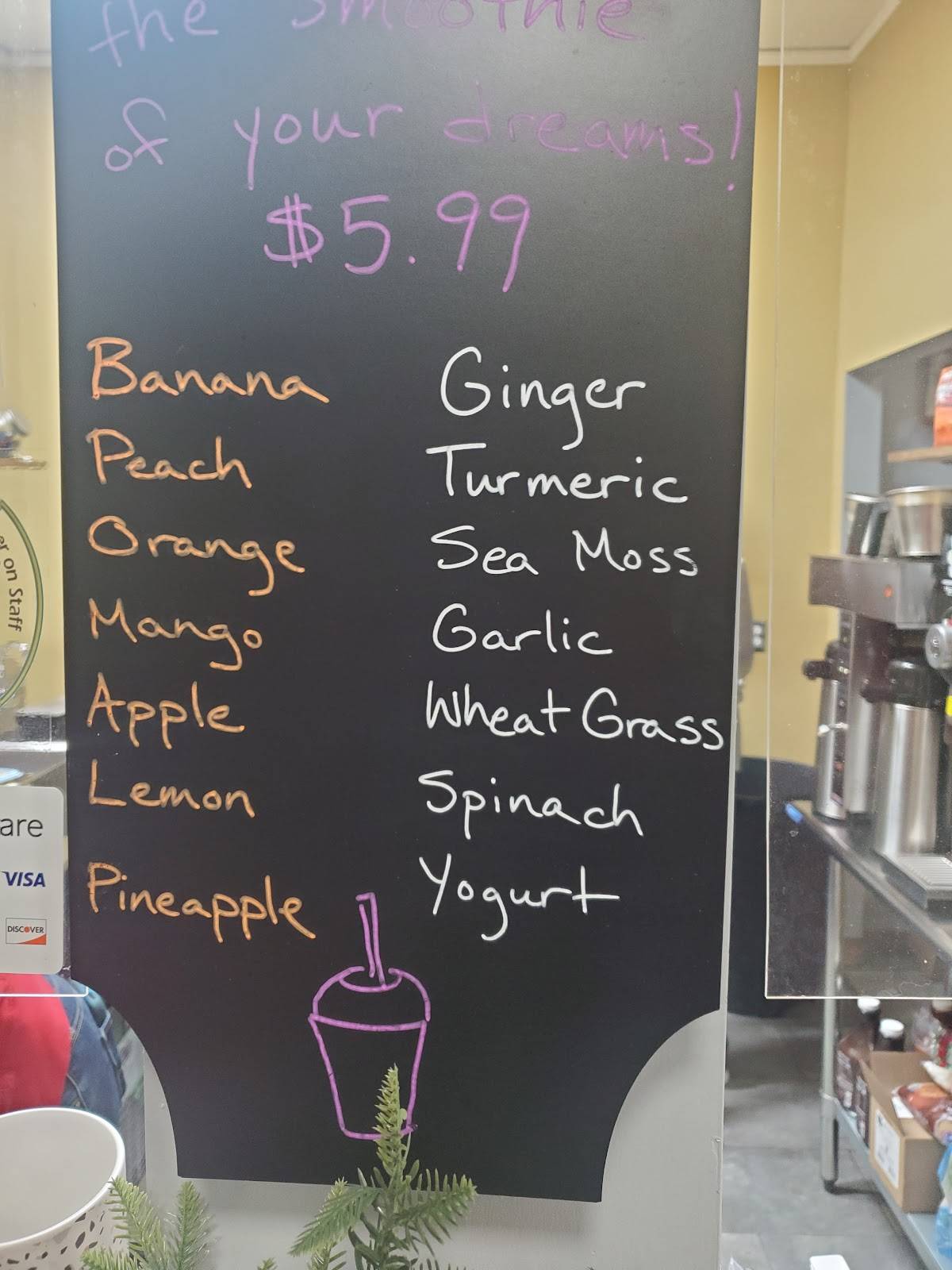 Menu at The Main Project & Cafe, Racine