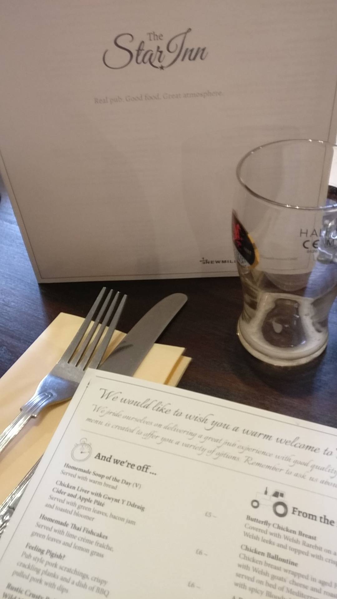 Menu at The Star Inn - Treoes pub & bar, Bridgend, Treoes Village