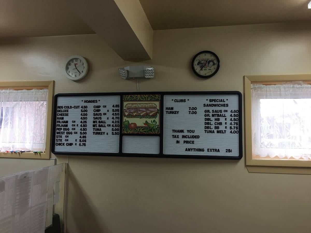 Menu at Third Base Luncheonette restaurant, Hazleton, 704 Garibaldi Ct