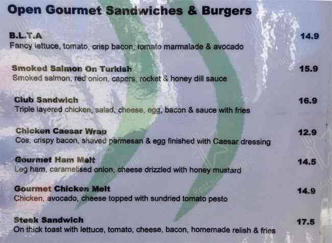 Menu at Thyme Cafe Bar, Main Beach, 20-22 Tedder Ave