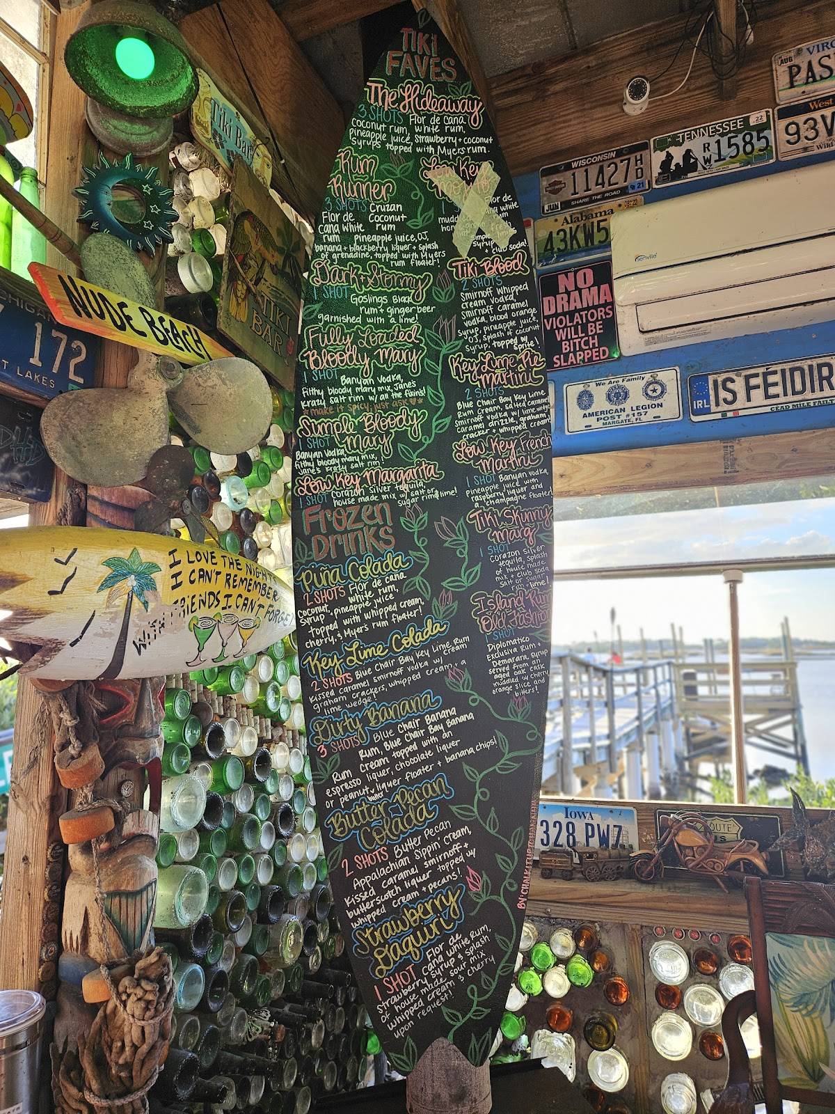 Menu at Lowkey Hideaway and Tiki Bar, Cedar Key