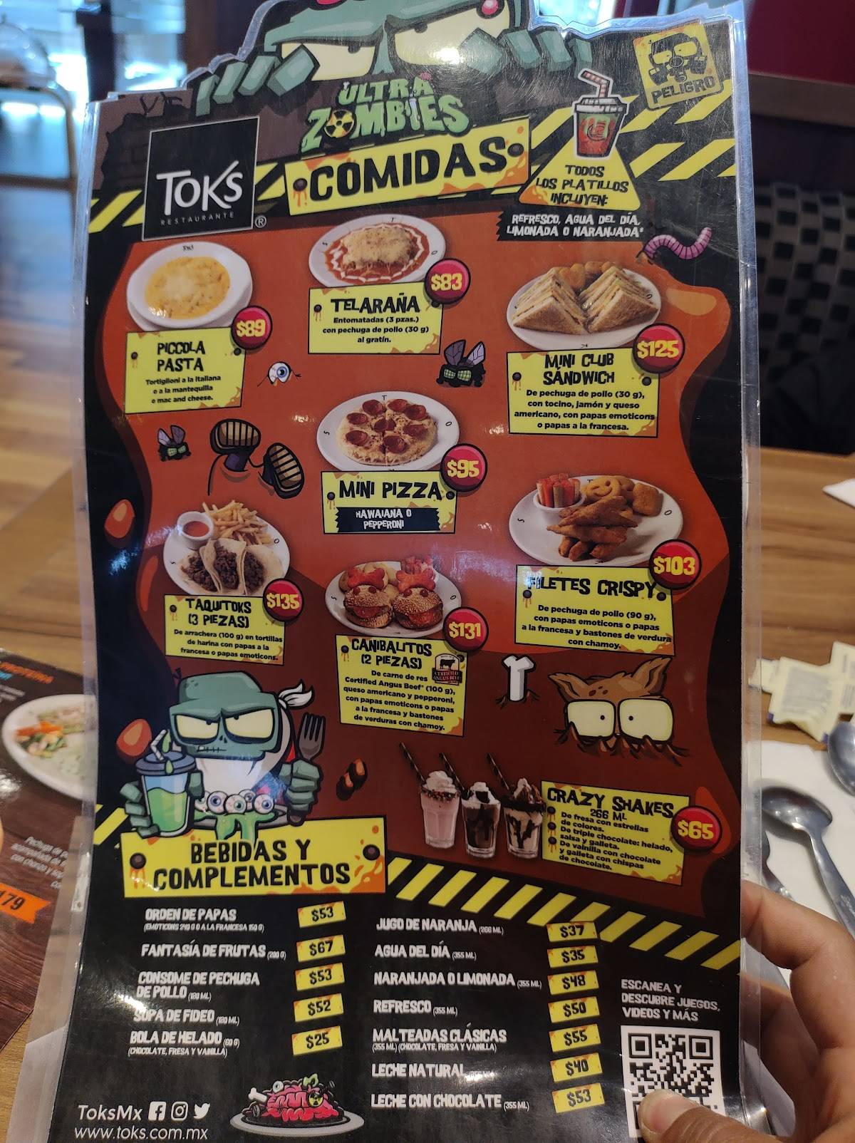 Carta del restaurante Toks Circunvalación, Guadalajara
