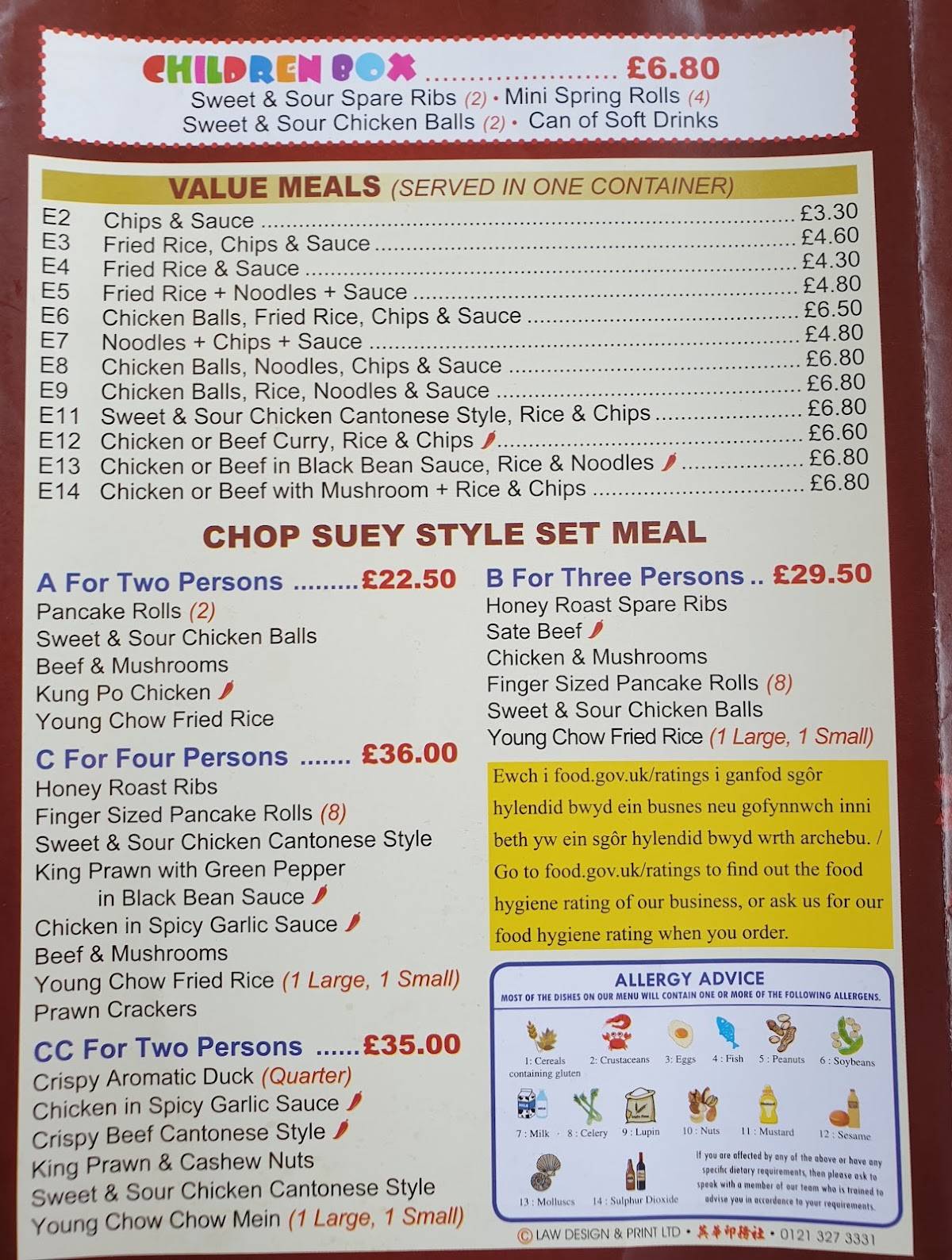 Menu at Good Taste Takeaway restaurant, Tredegar