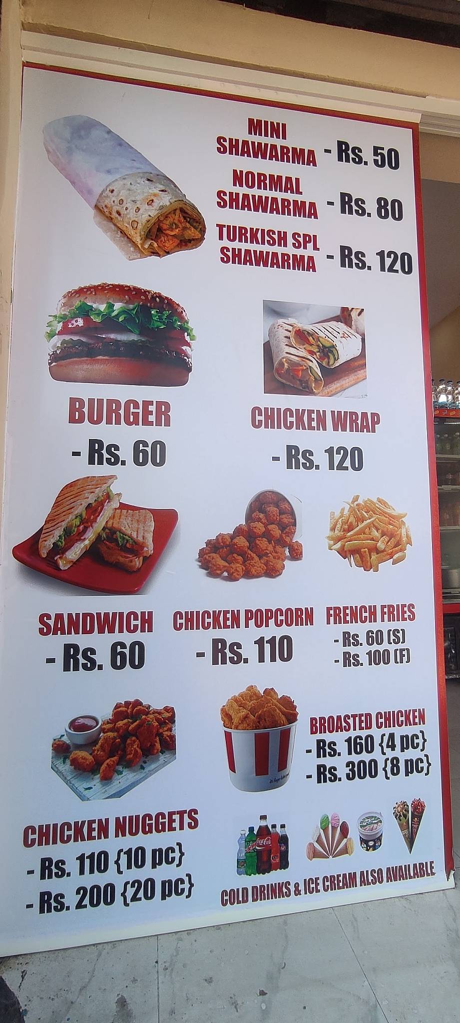 Menu at Turkish Shawarma House, Hyderabad