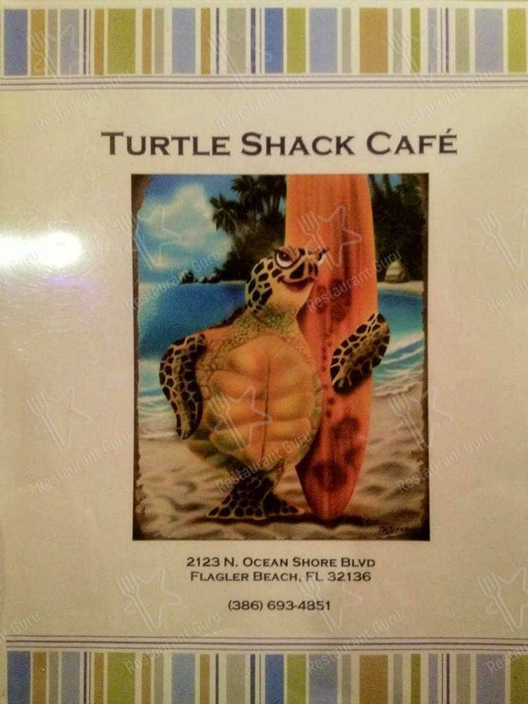 Menu at Turtle Shack Cafe, Flagler Beach