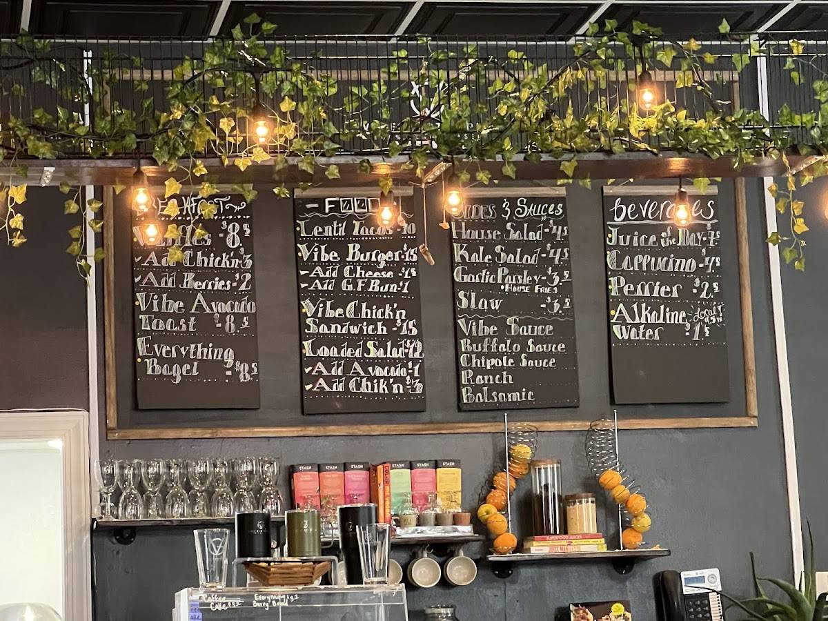 Menu at Vibe Gastropub, Fayetteville