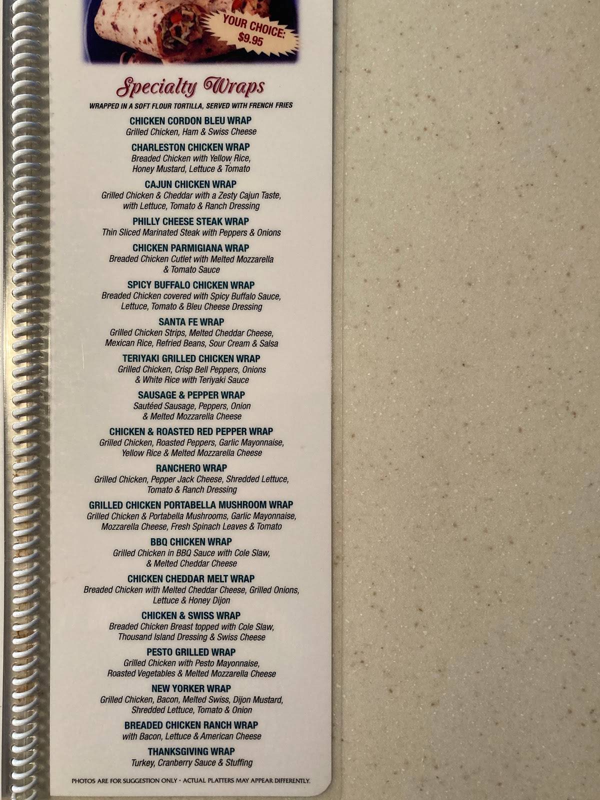 Menu at Village Diner restaurant, Saugerties, 140 Main St