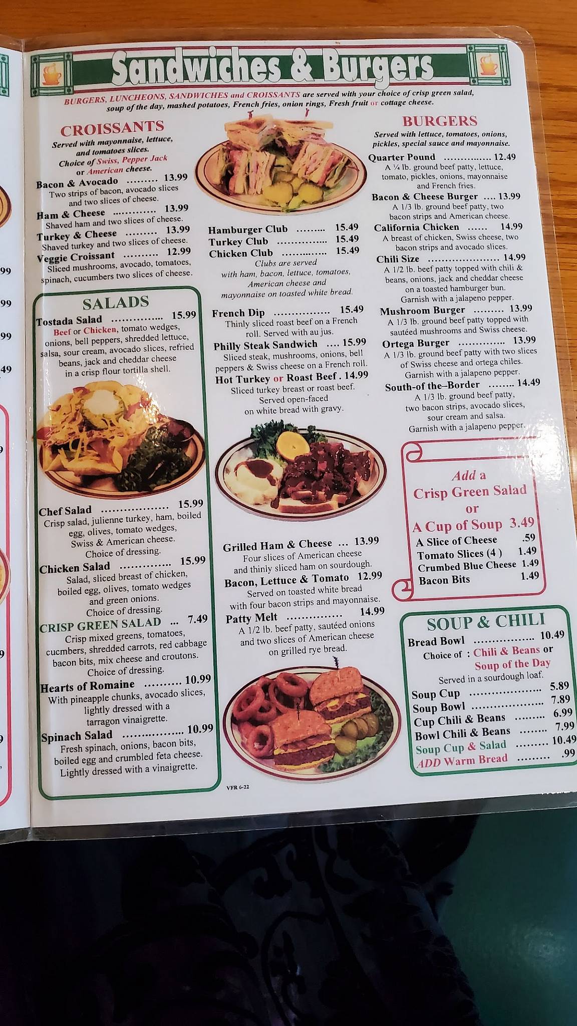 Menu at Vittles Family Restaurant, Anderson