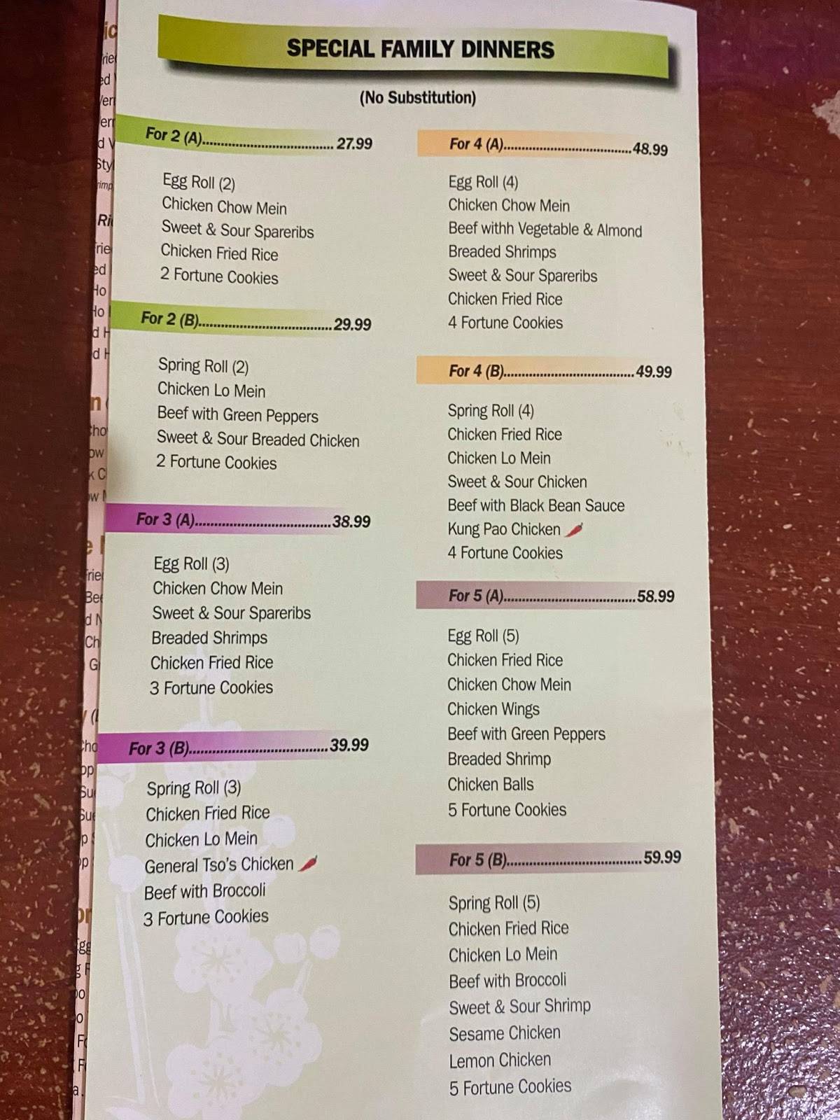 Menu at Star Rose Garden Restaurant, Welland